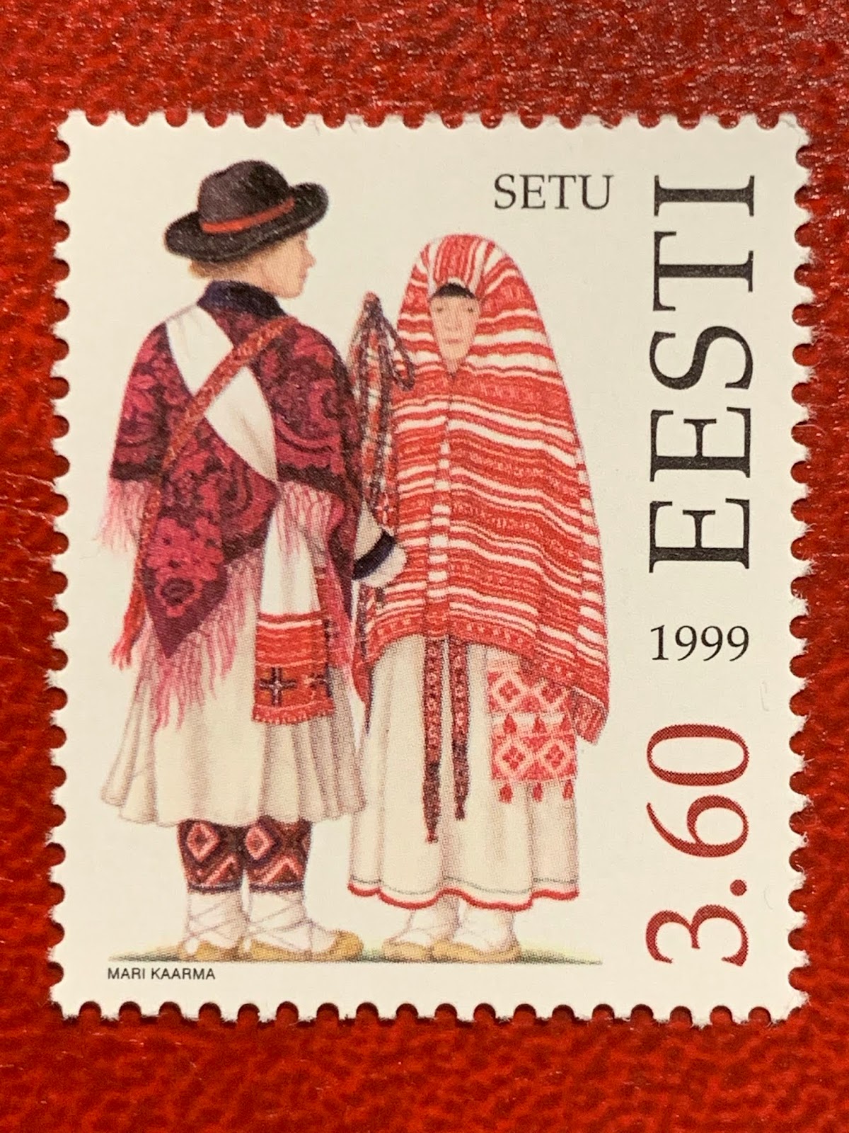 Filateelia hõnguline kollektsioon: Eesti rahvariided. Setu