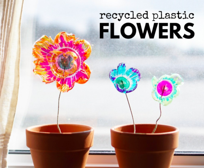 Creativity Corner: Recycled Flowers
