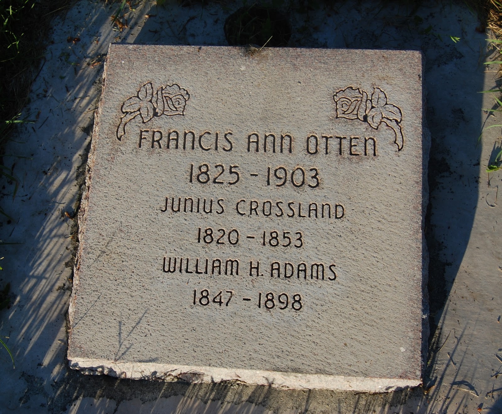 Goodman and Mendenhall Family History: Francis Ann Otten Crossland