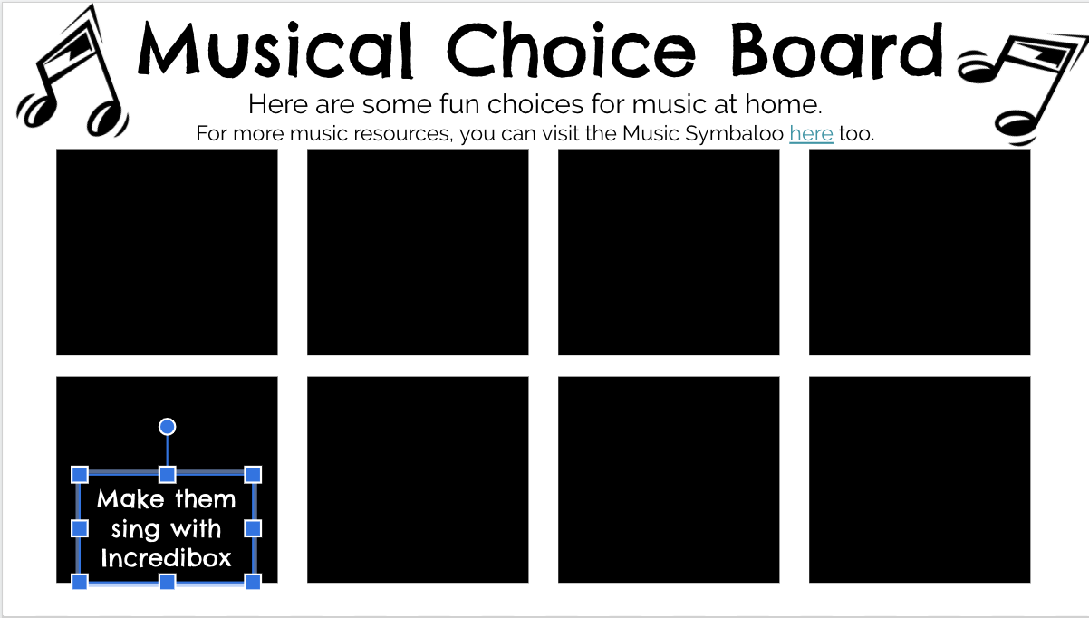 The Library Voice: Creating & Publishing Choice Boards With Google Slides