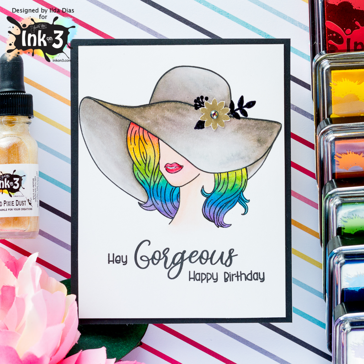 I Love Doing All Things Crafty: Hey Gorgeous, Colorful Birthday Card ...