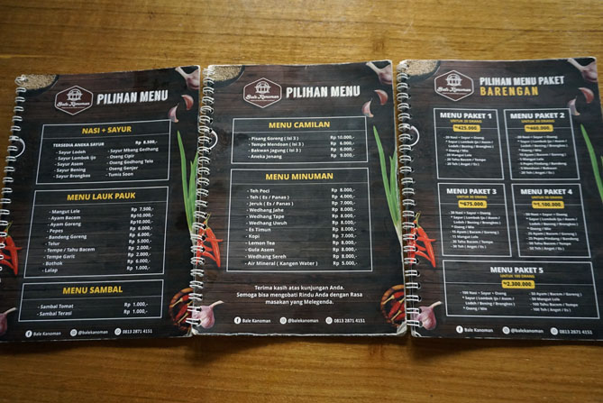 Sarapan di Warung Makan Bale Kanoman, Bantul