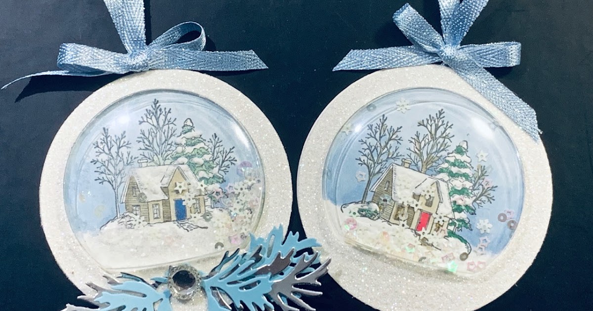 distINKtive STAMPING designs : Still Scenes Snow Globe Ornaments