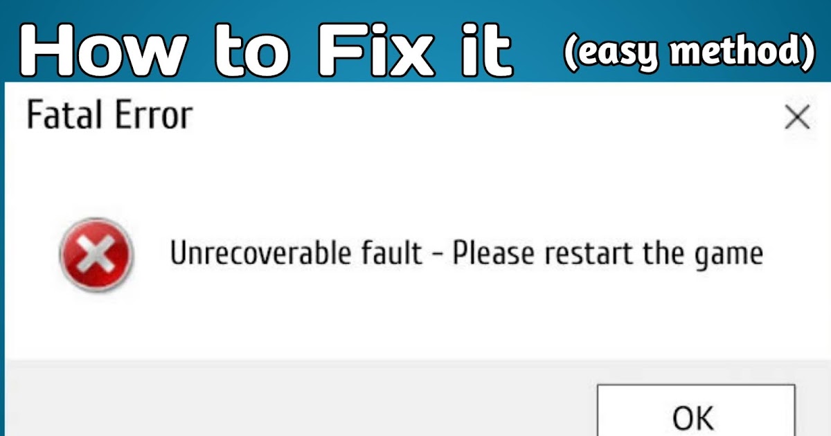 how to fix GTA 5 fatel error unrecoverable fault please restart the ...