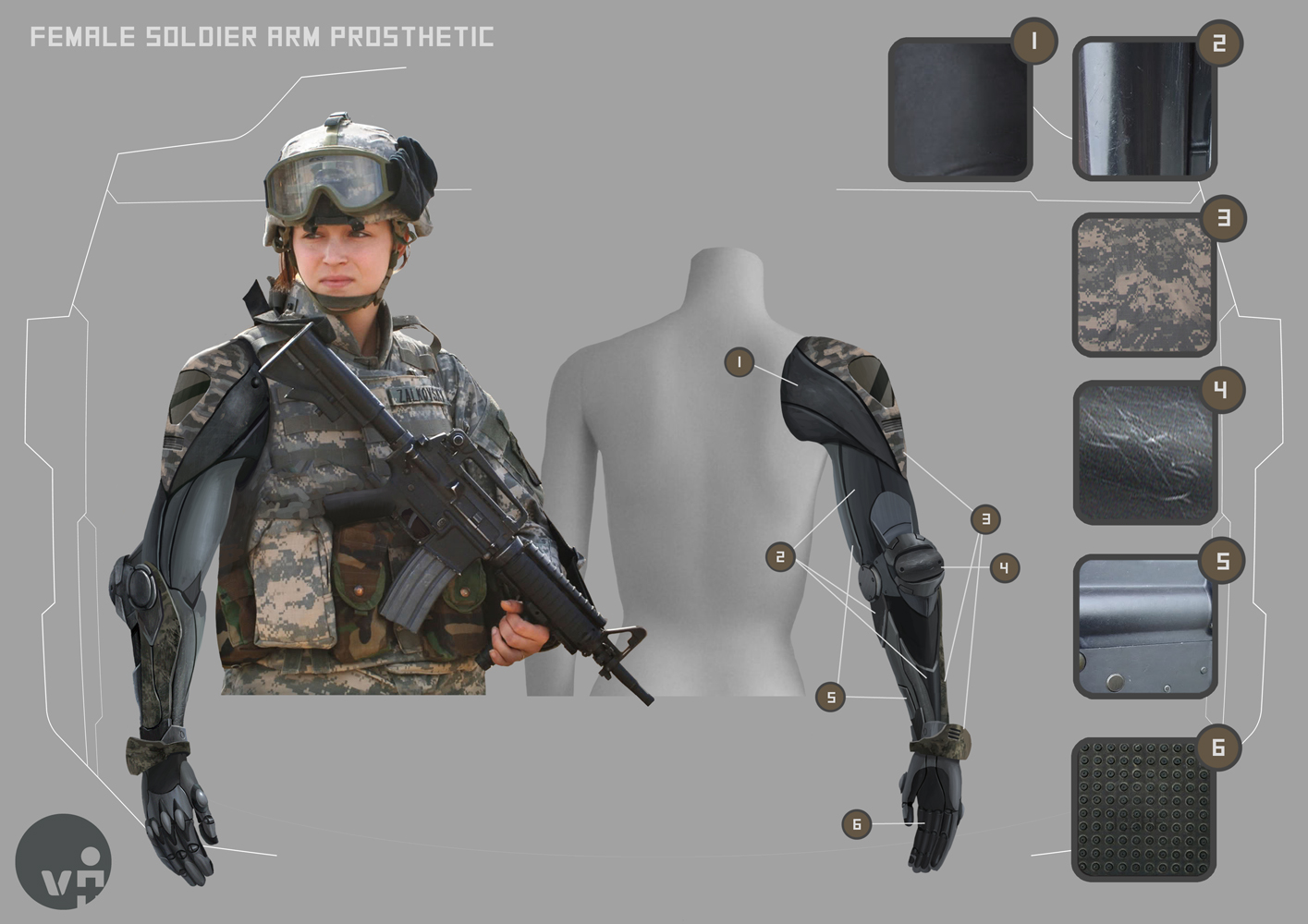 Bendragon Art: Female Prosthetic Limbs