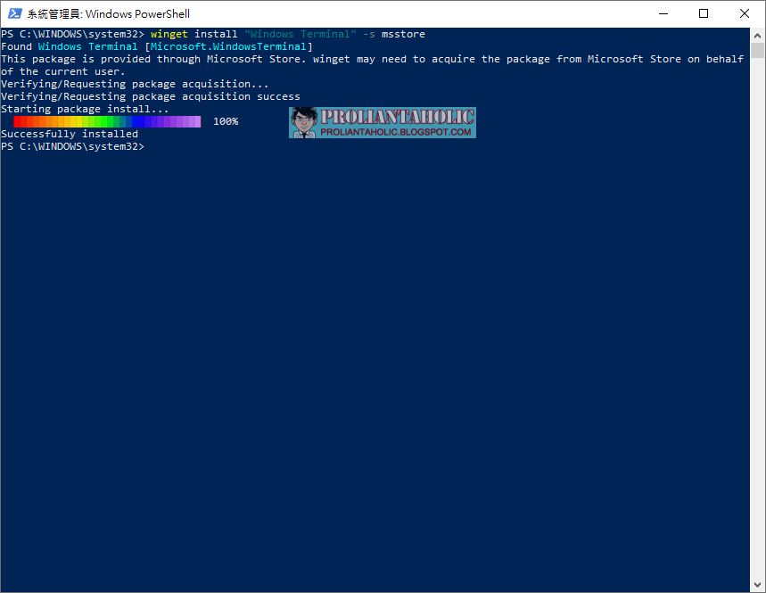 很多人說看不懂的部落格: 試玩 winget tool