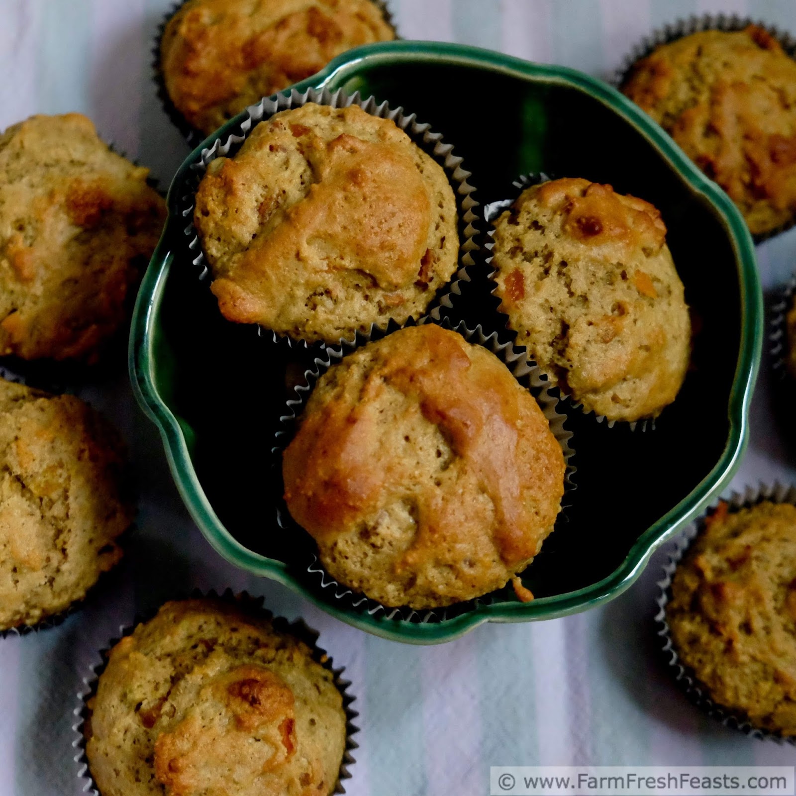 Farm Fresh Feasts: Apricot Pistachio Matcha Muffins #MuffinMonday