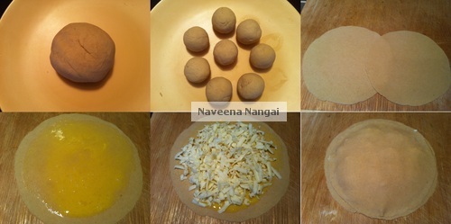 Stuffed Cheese Chapati