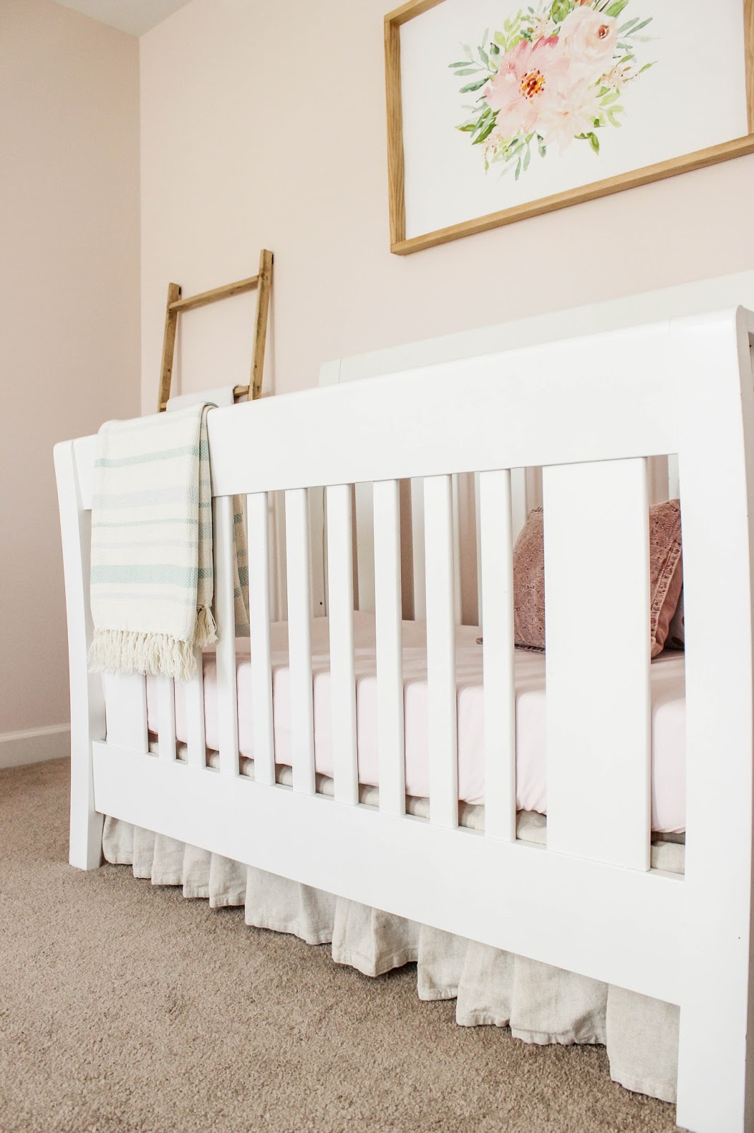 No Sew Drop Cloth Crib Skirt Delightfully Noted no-sew-drop-cloth-crib-skirt-delightfully-noted