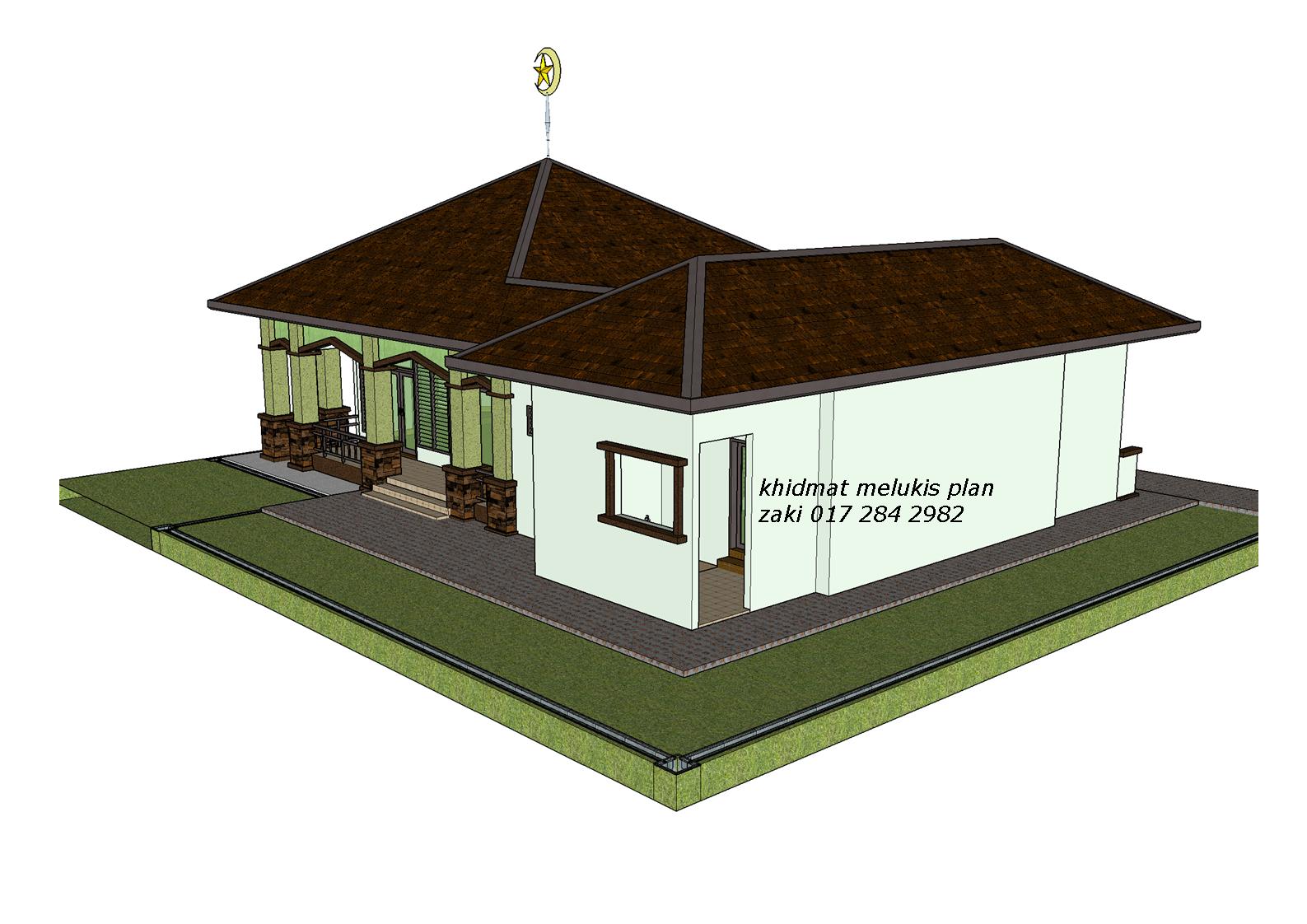 KHIDMAT MELUKIS PLAN: My Project 56 | Design Surau