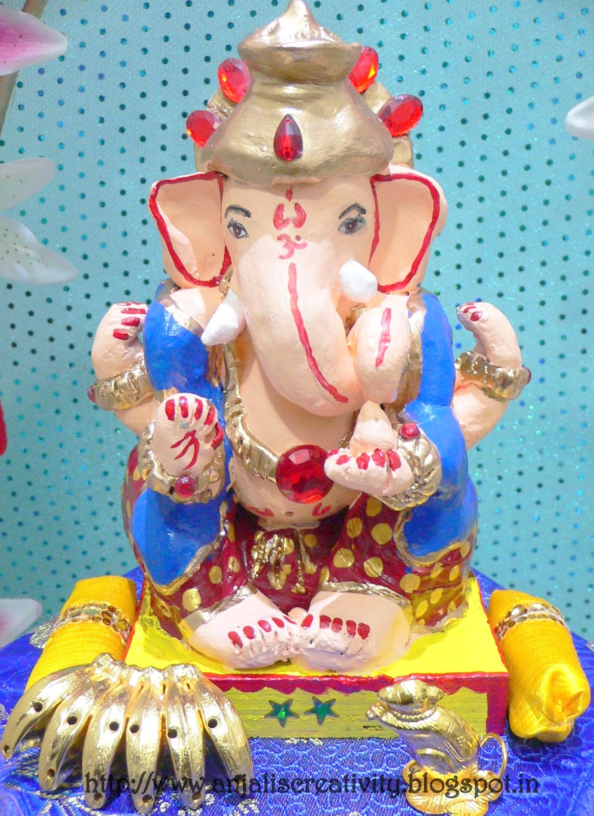 Anjali's Creativity: Ganesh Idol Making