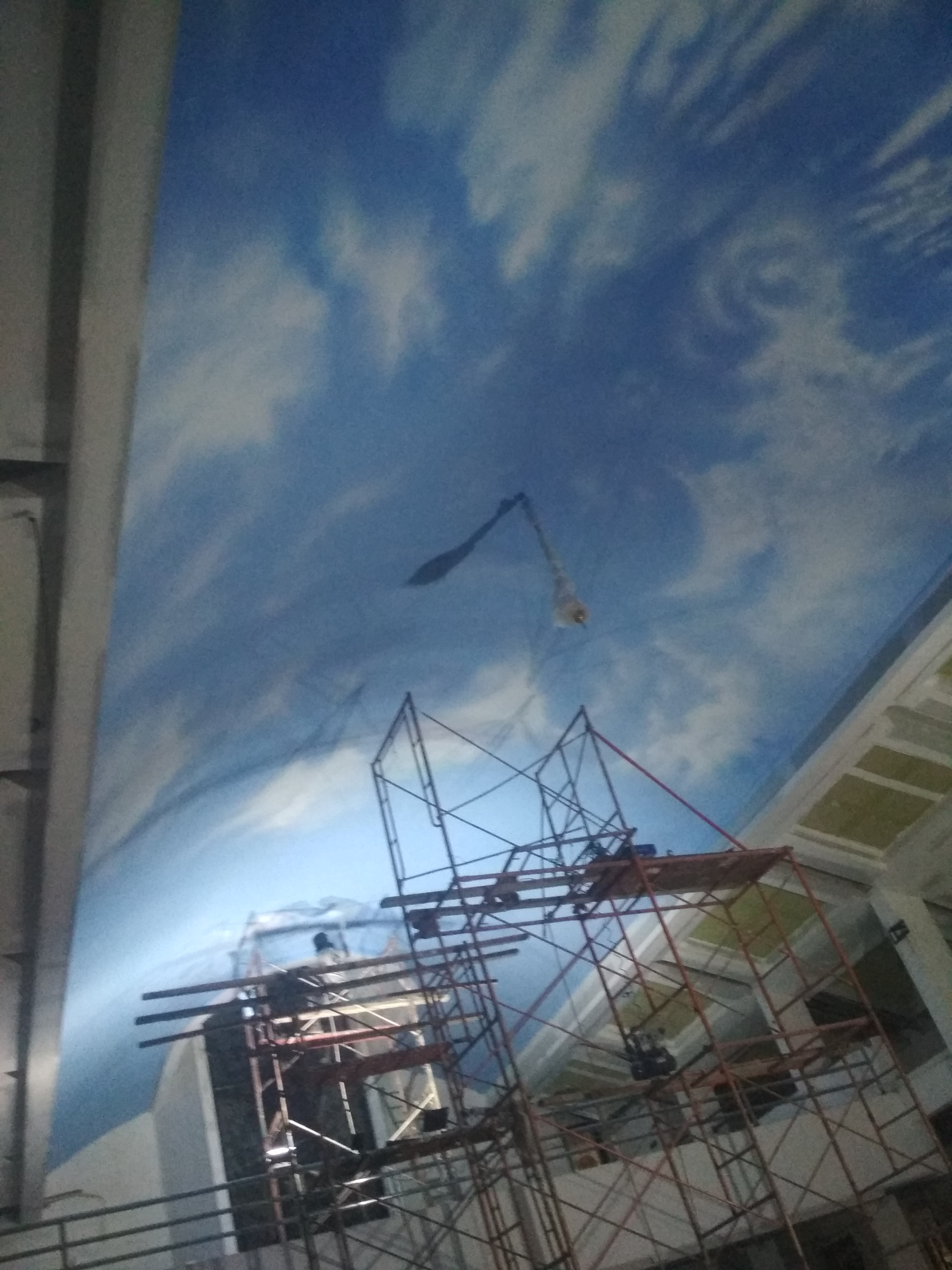3D langit di atap tempat ibadah