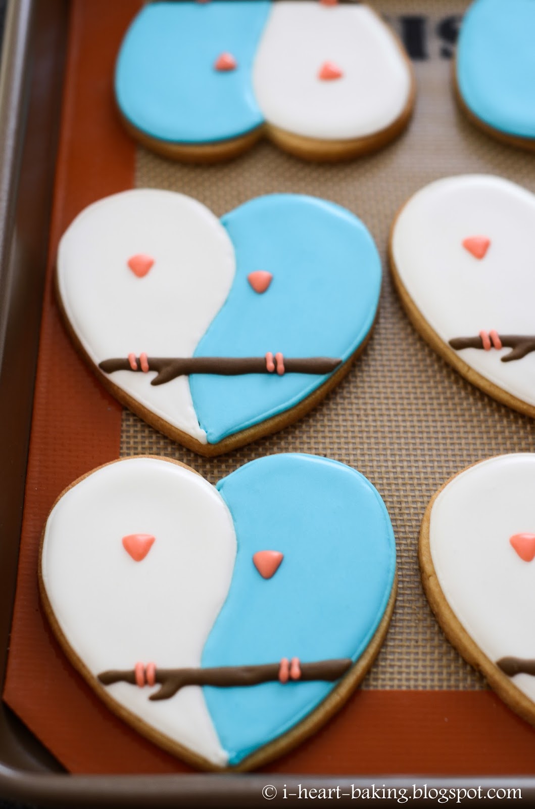 i heart baking!: lovebird cookies