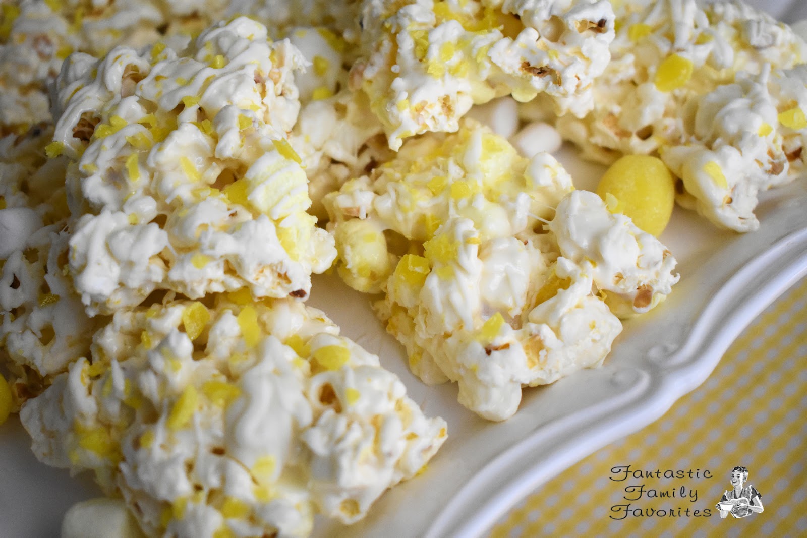 Fantastic Family Favorites: Lemon Marshmallow Popcorn Bars