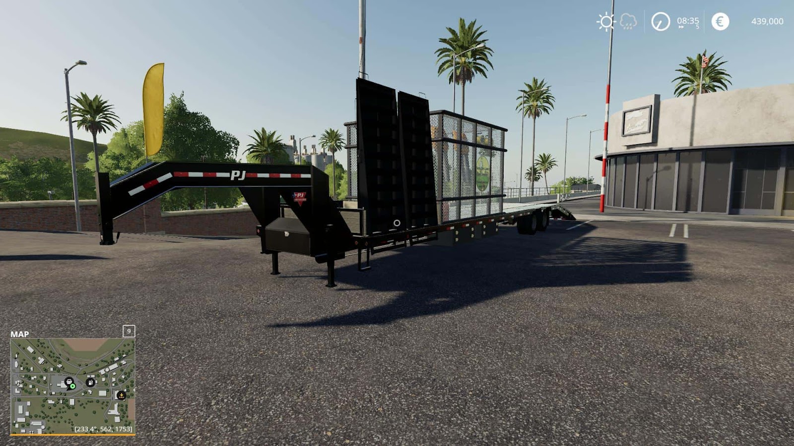 FS19 Remake 40ft PJ Lawn Trailer v1.0 - FS 19 & 22 USA Mods Collection
