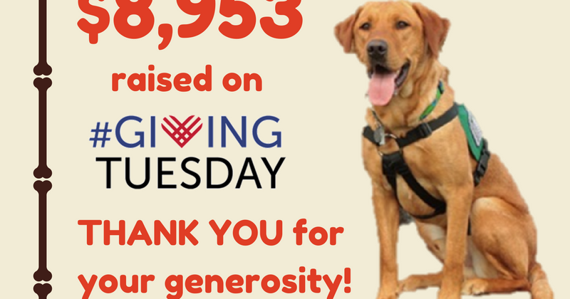 Susquehanna Service Dogs: Thank You for Donating on #GivingTuesday!