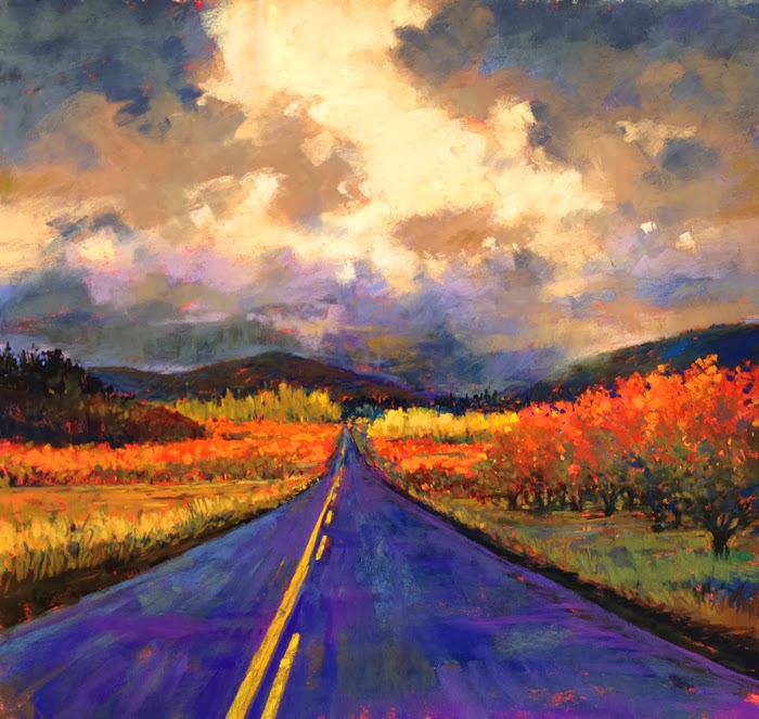 karen watson art: Approaching Mosier