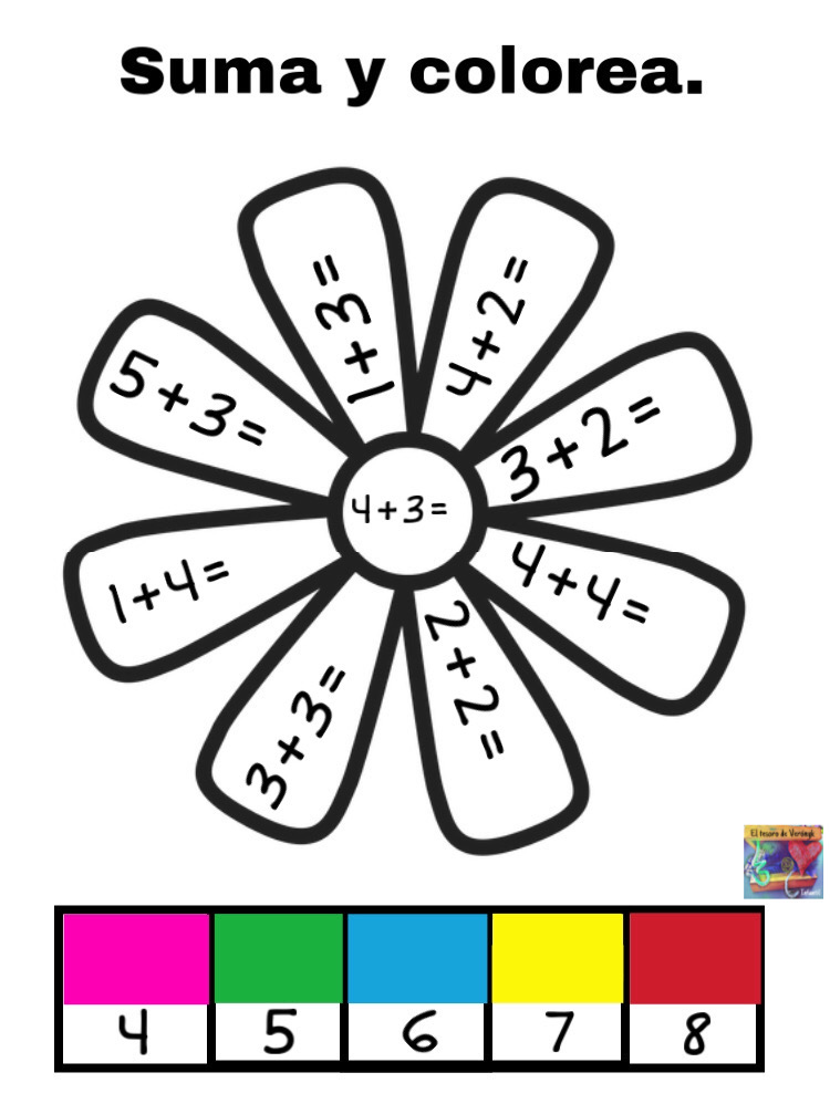 SUMA Y COLOREA
