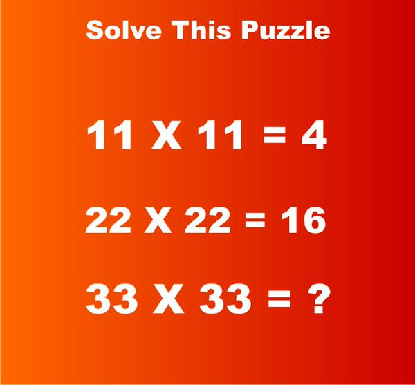 Answer of logic maths puzzle
