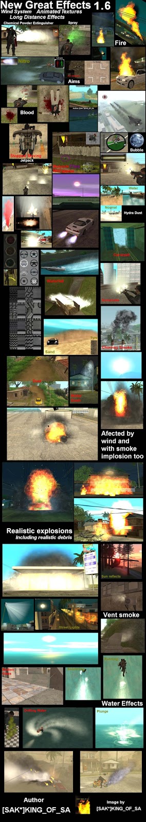 New Great Effects v1.6 - MixMods - Mods para GTA SA e outros