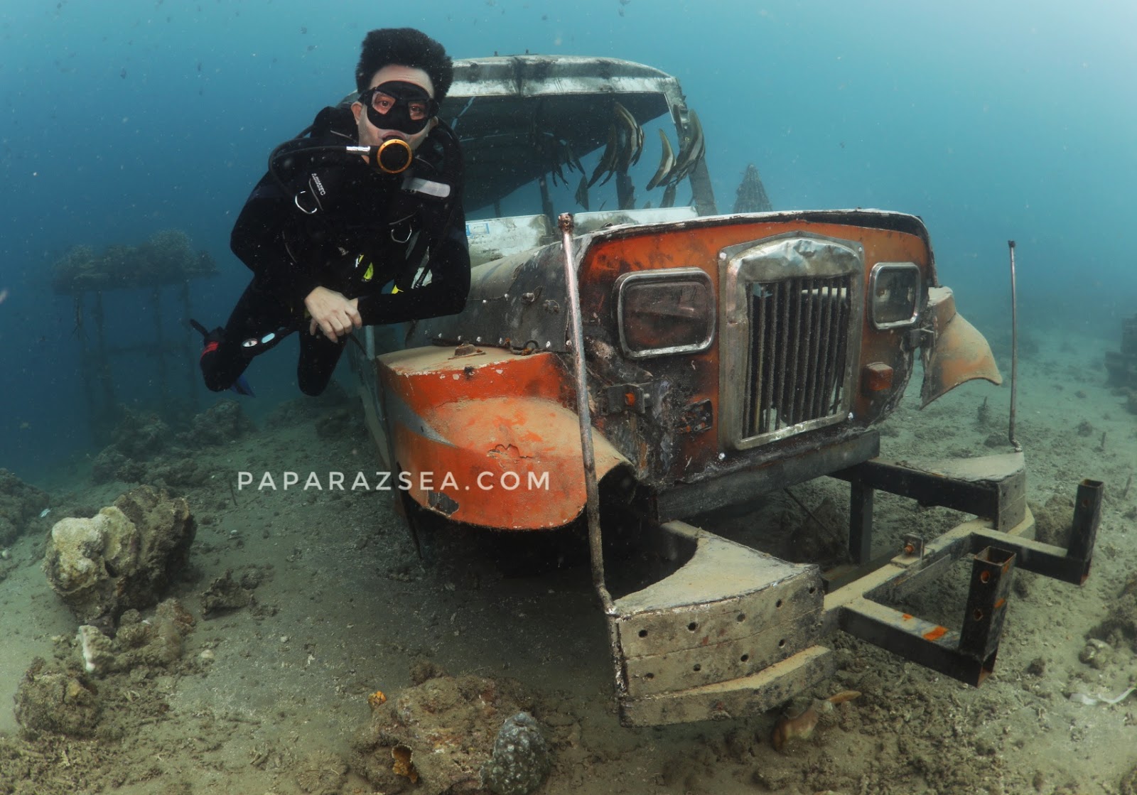 Jeepney Underwater, latest wreck in Anilao - PaparazSea