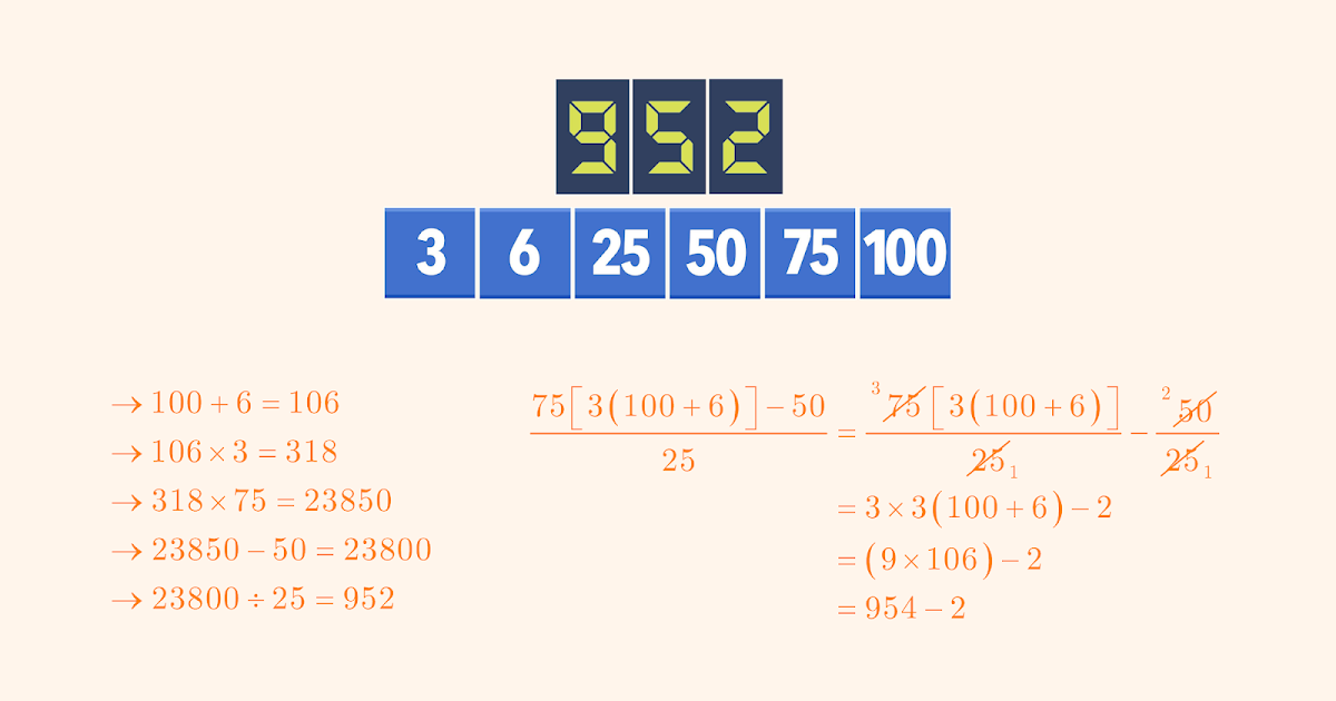 Maths Ed Ideas: On 'Incredible' Feats of Mental Arithmetic (in Countdown)