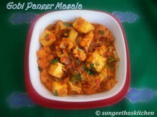 Spicy Treats: Paneer Gobi Masala