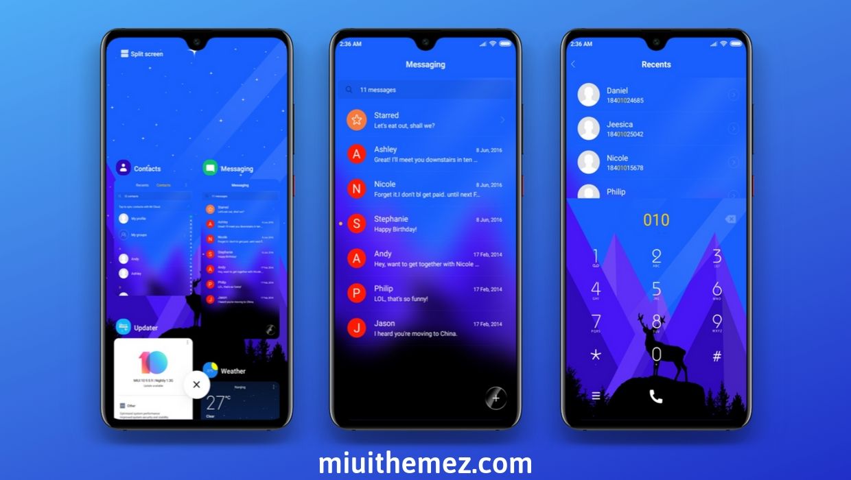 Deer MIUI 10 Theme Download | Xiaomi Mi Themes