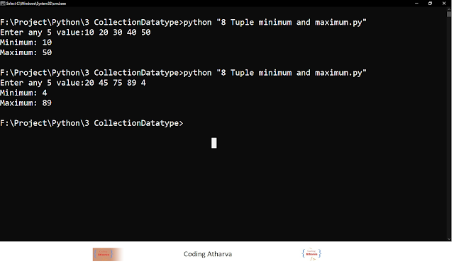 22 Program To Create A Tuple And Find The Minimum And Maximum Number From It Using Python