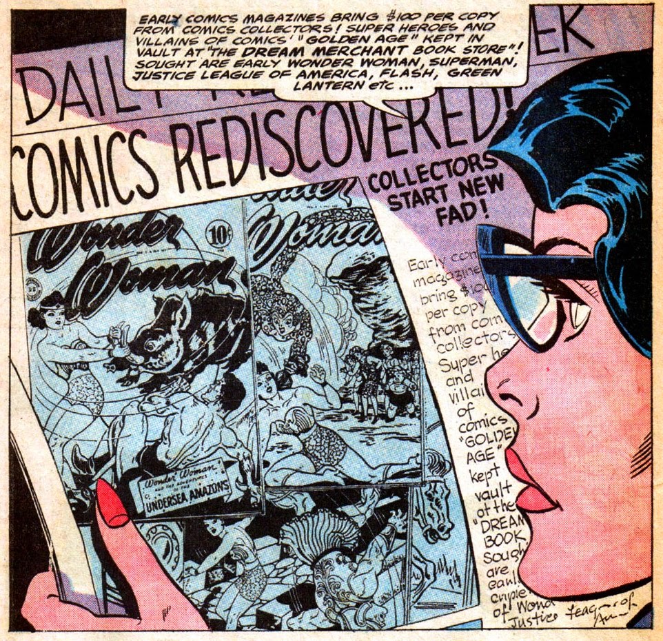 Comic Book Hunter & Gatherer: Wonder Woman #156 - Wonder Woman reads Comics