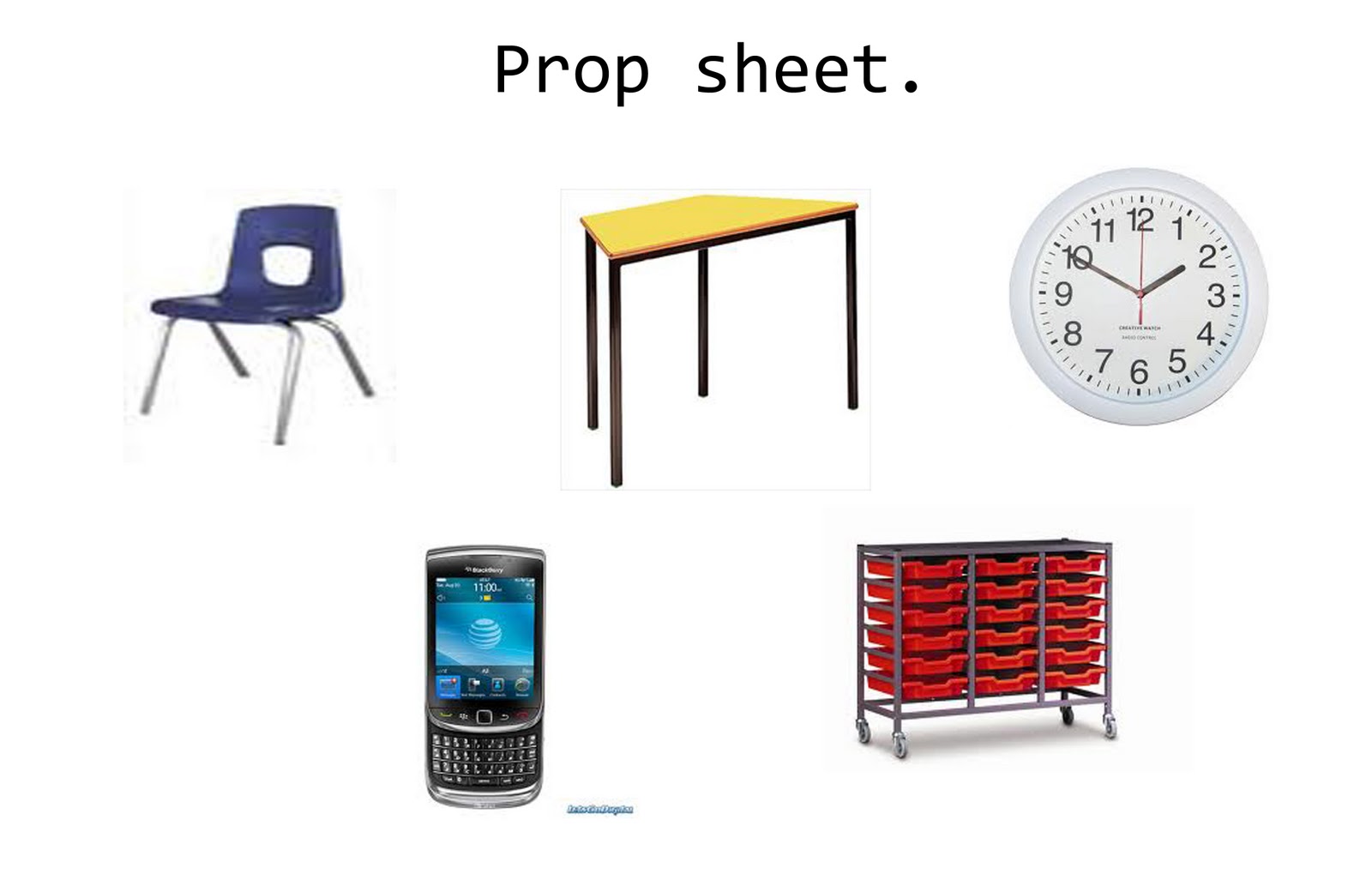 Level 2 - Jake P: Costume sheet, Prop sheet and Location shots