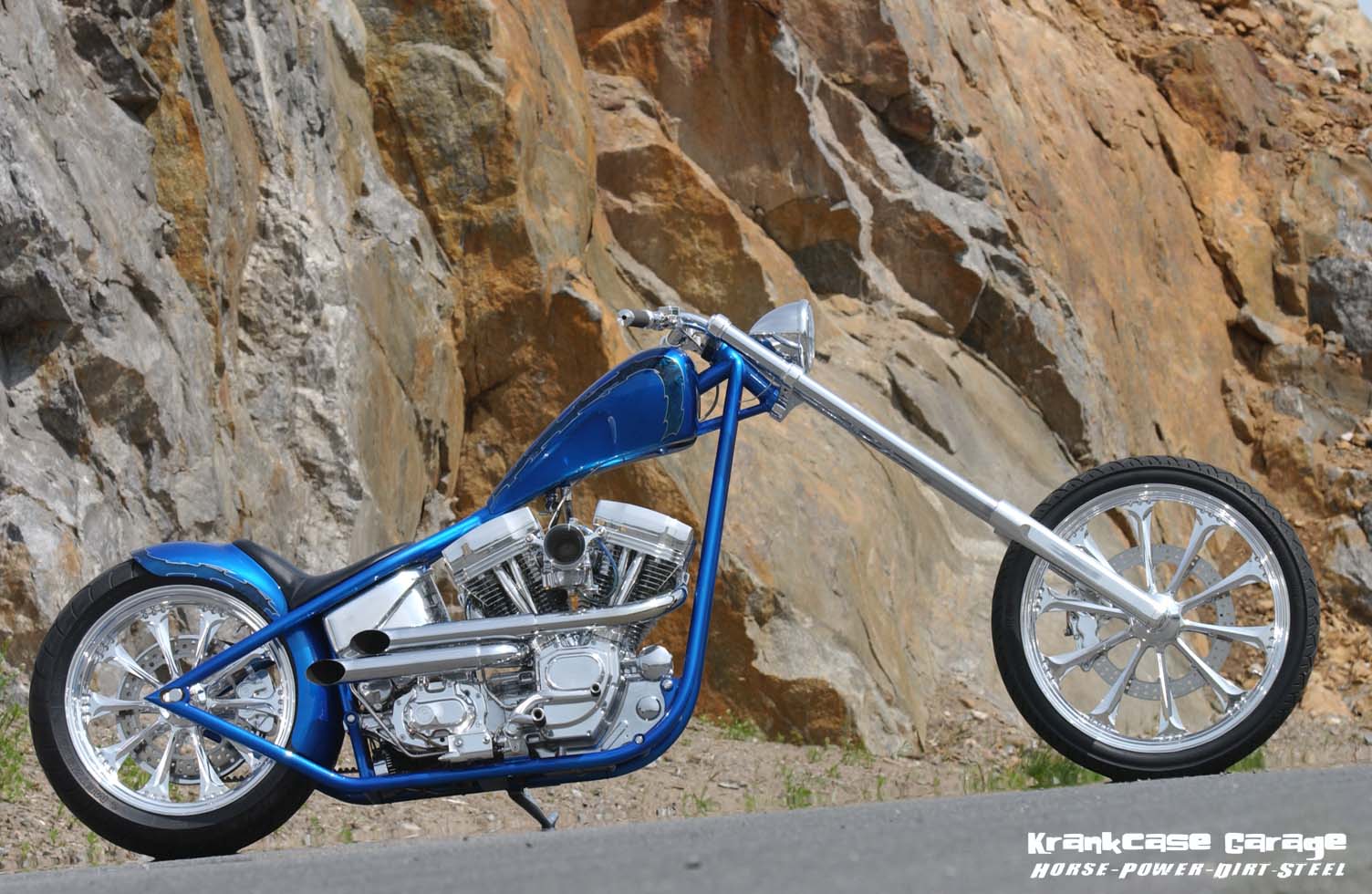Krankcase Garage: Unique Custom Cycle: chopper beauty