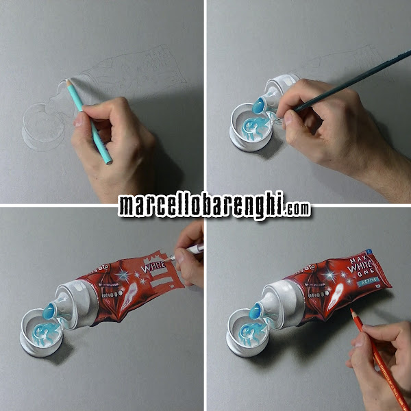 Toothpaste Drawing - Marcello Barenghi
