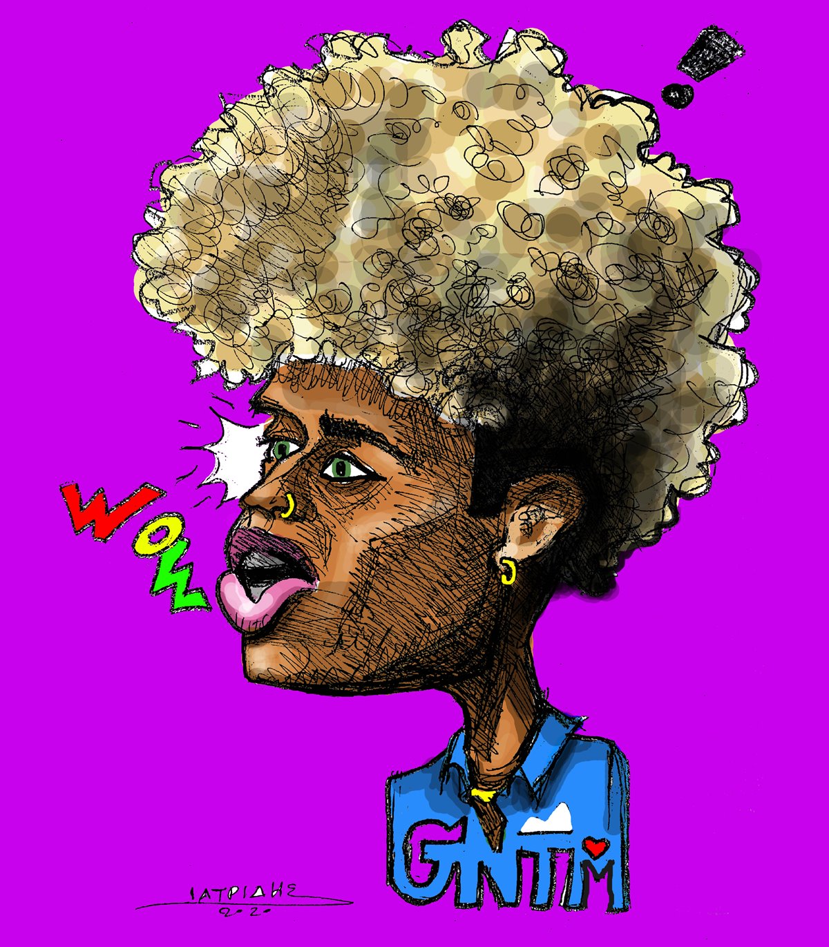 Ο νικητής του GNTM 3 Ηρακλής Τσουζίνοβ σε καρικατούρα