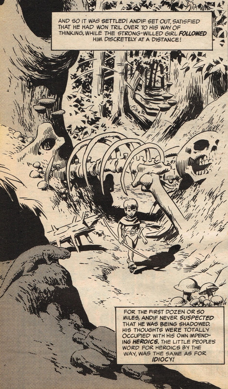 Cap'n's Comics: Coupla Wizard King Panels by Wally Wood
