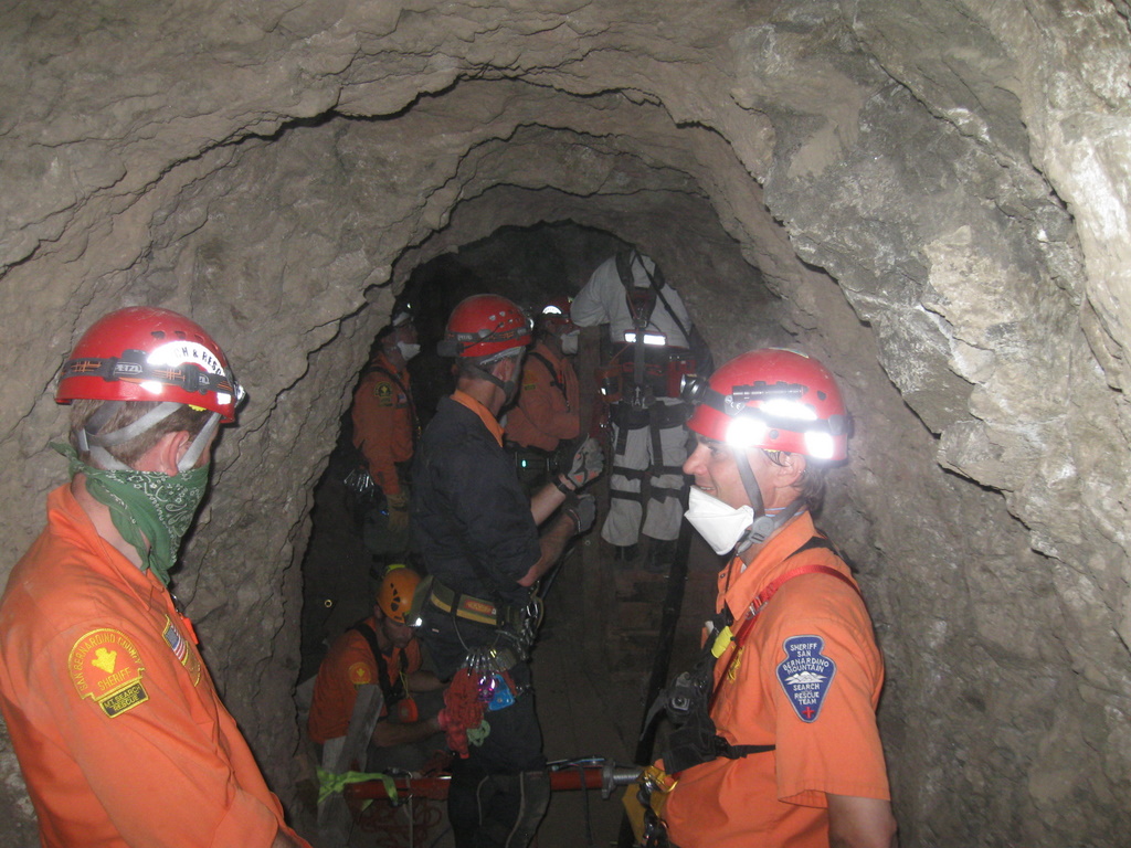 San Bernardino Cave and Technical Rescue Team: Mine Search