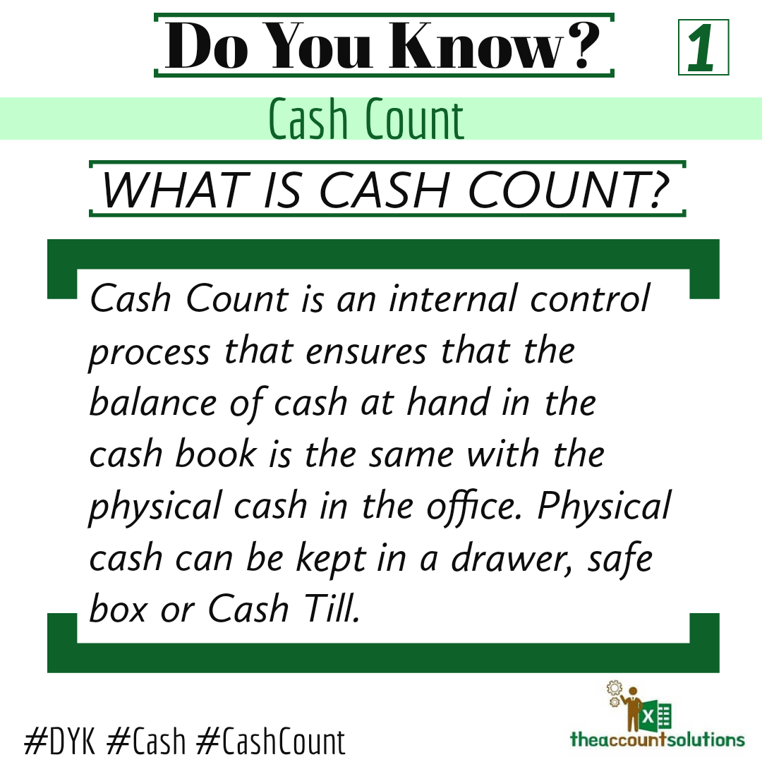Physical Cash Count in Business
