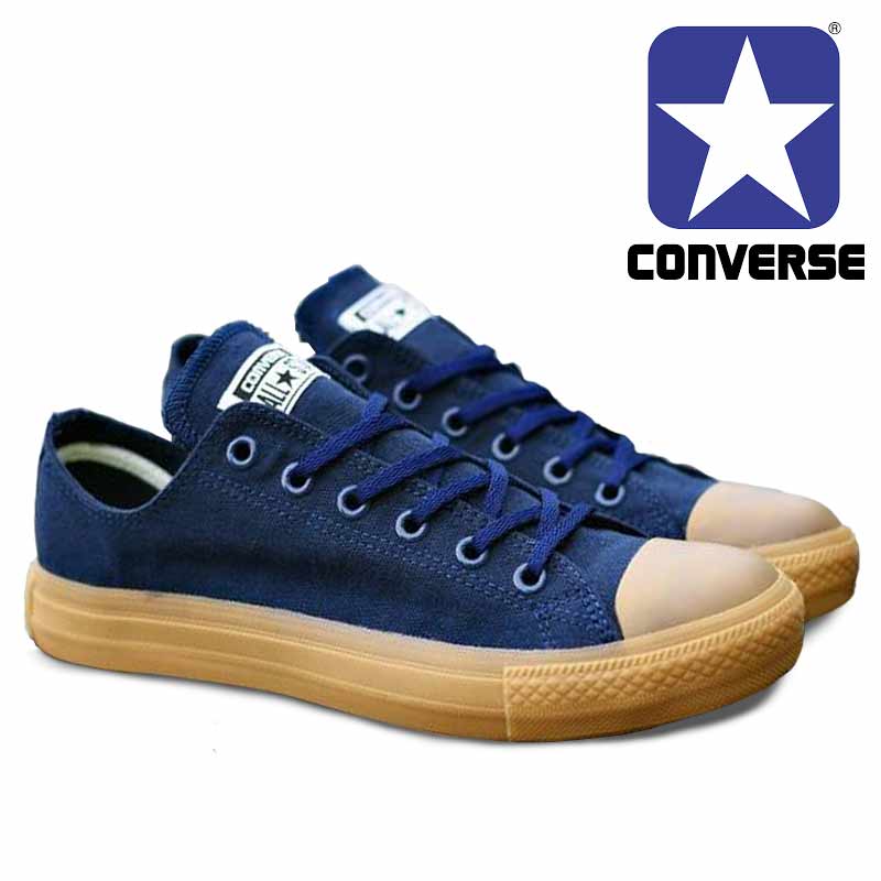 Sepatu ConverseAll Star Navy GUM Color [CL-008] | Omsepatu.com
