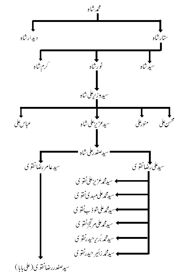 Syed Muhammad Aziz Ali Naqvi: Shajra-e-Nasab Of Aziz ALi NaQvi