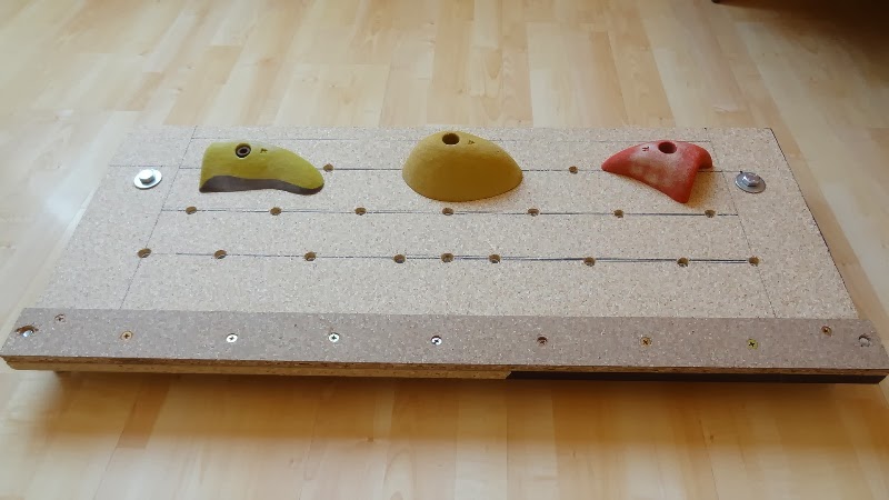 Hanging Hangboard - No Holes in The Wall for Your Climbing Fingerboard ...