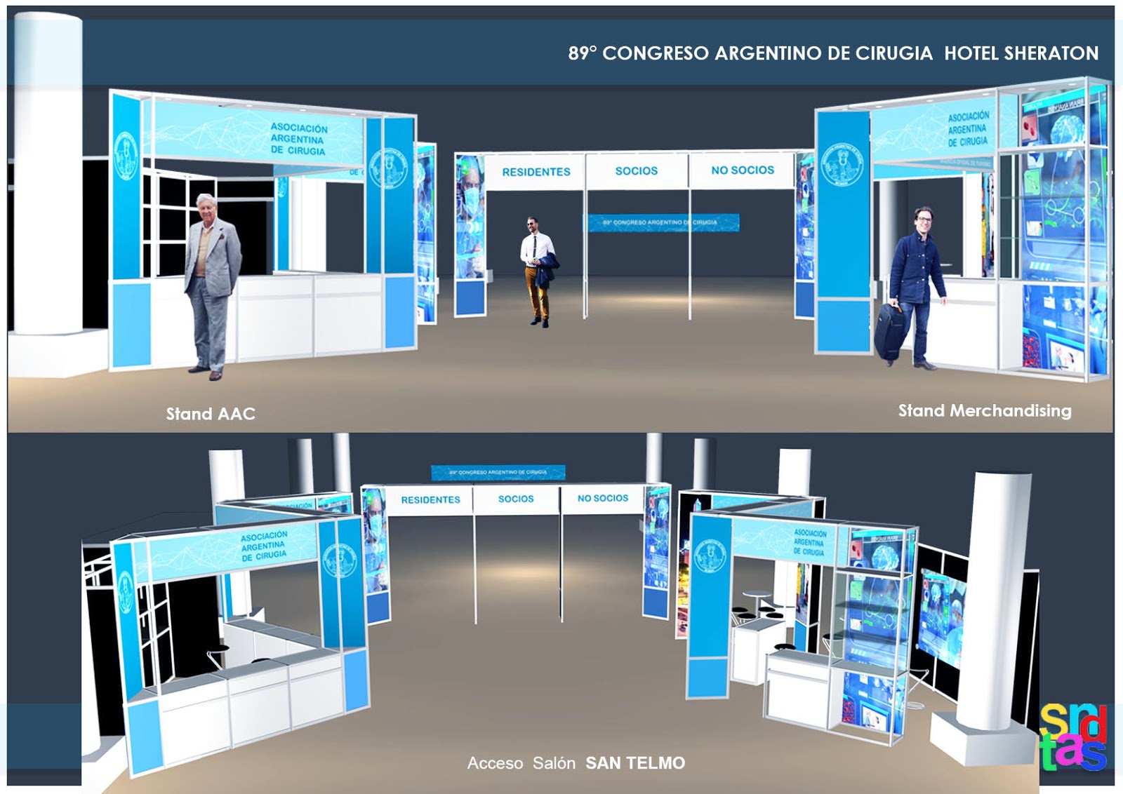 Diseño y montaje de stands de Exposiciones.