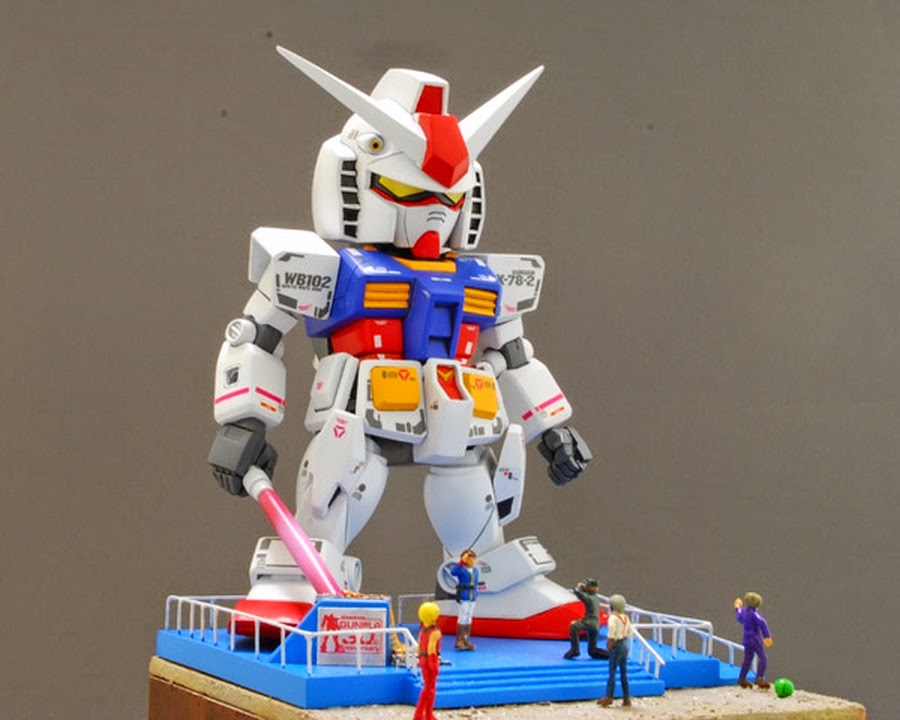 Custom Build: SD x HG RX-78-2 Gundam Ver. Shizuoka (2010)