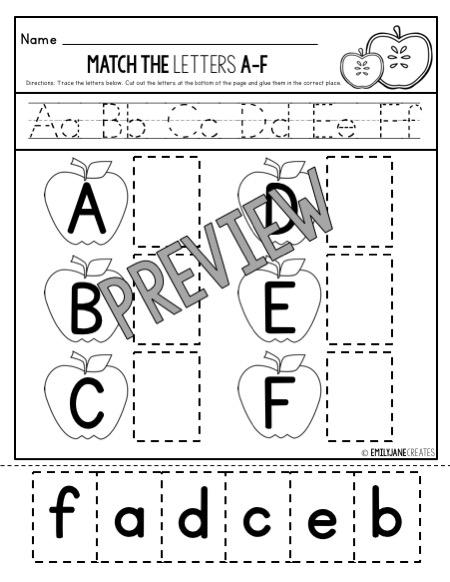 Emily Jane Creates: SEPTEMBER NO PREP LITERACY AND MATH PACKET