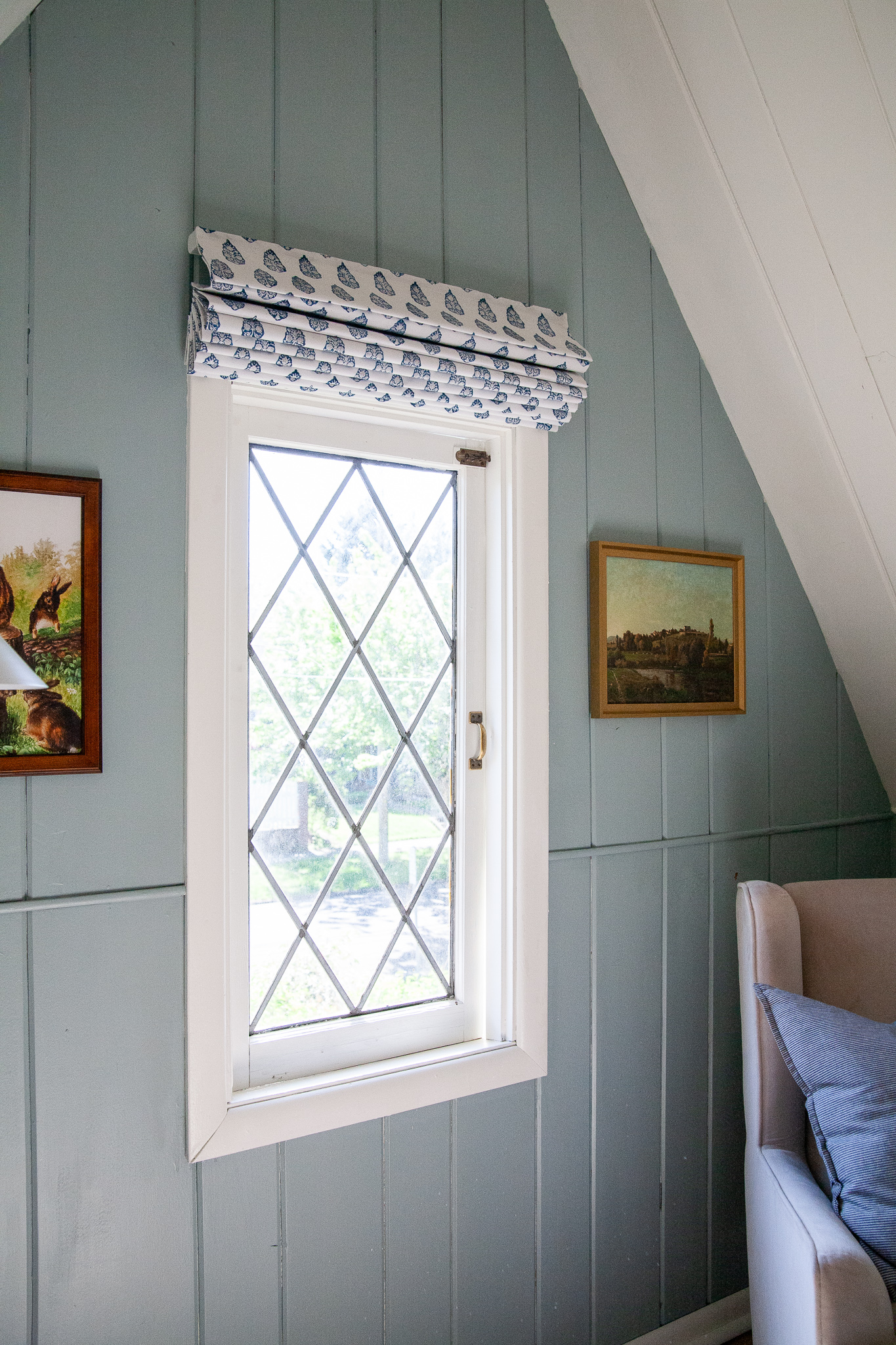 Fairytale baby girl nursery reveal! So-called pointy room before, after ...