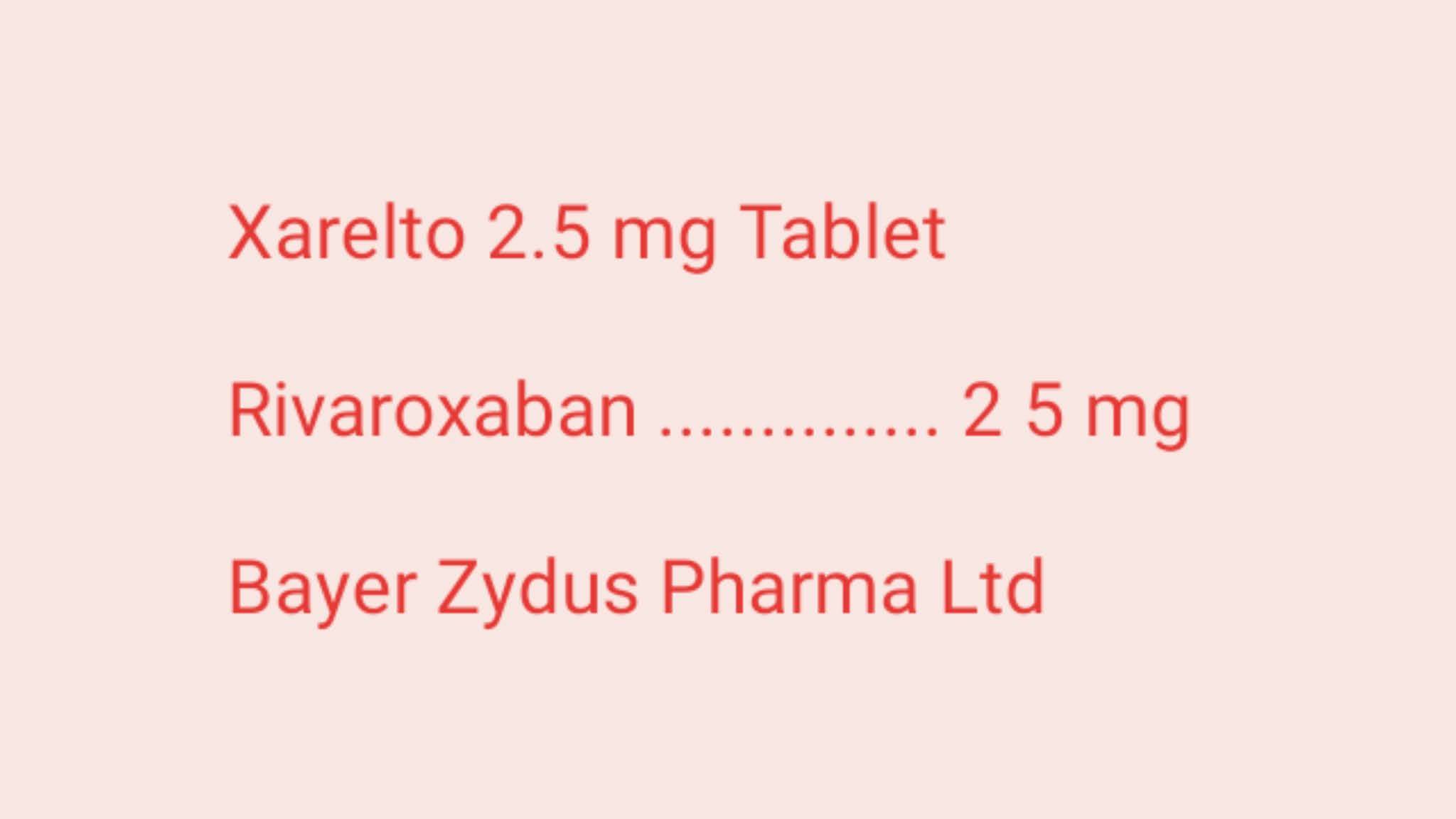 Xarelto Dosing