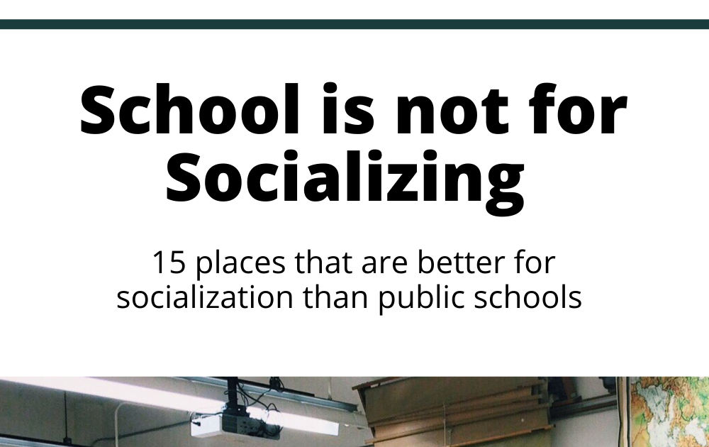 School Isn't For Socializing- 15 Places That Are Better For Socializing ...