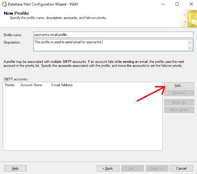SQL SERVER: Configure Database Mail using wizard - ASPMANTRA | Asp.Net ...