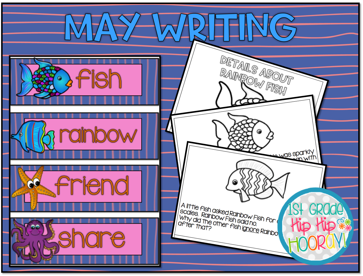 1st Grade Hip Hip Hooray!: May Writing Activities with Crafts!