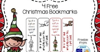 Classroom Freebies Too: Free Christmas Bookmarks