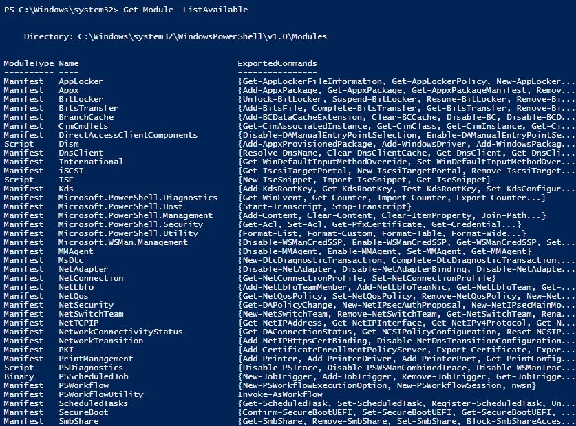 Command-Lets and Module